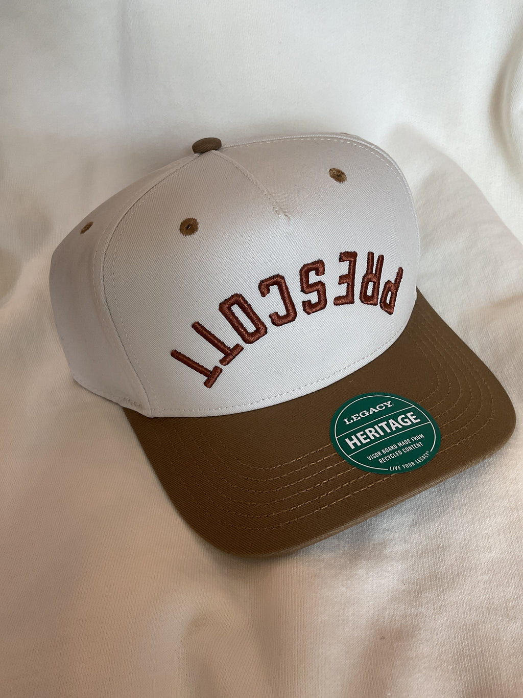 Backwards Prescott Stone/Brown Baseball Cap – Drawnwest