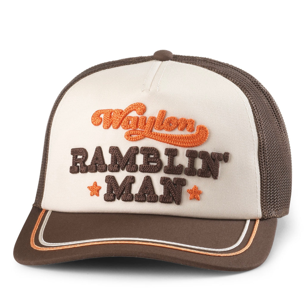 Waylon Rambling Man Trucker Cap with Mesh Back – Drawnwest