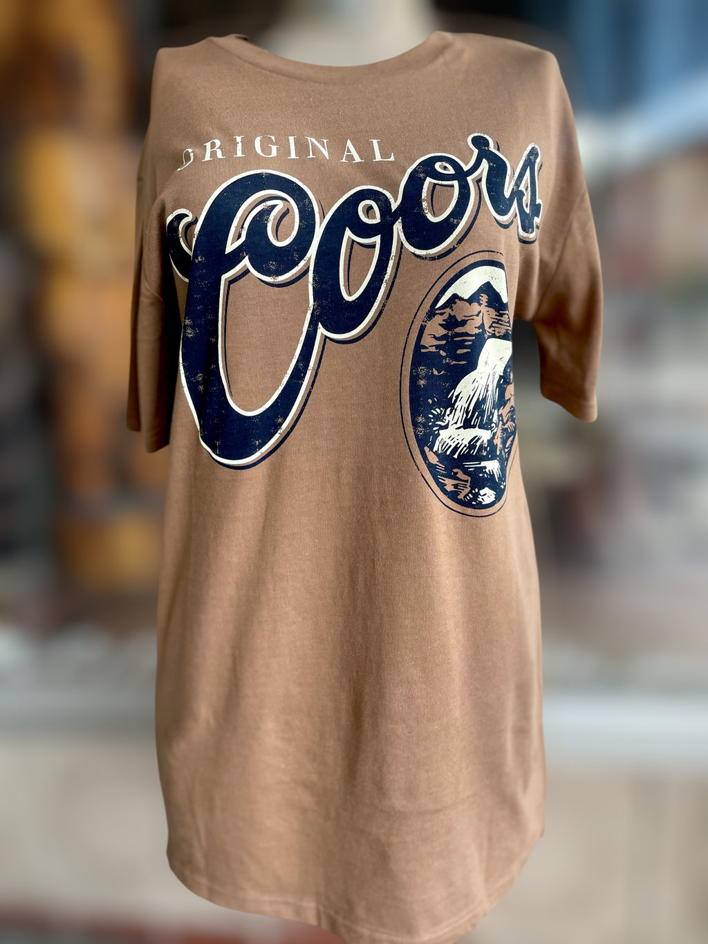 Original Coors Waterfall Tee In Color “Toasted Coconut” – Drawnwest