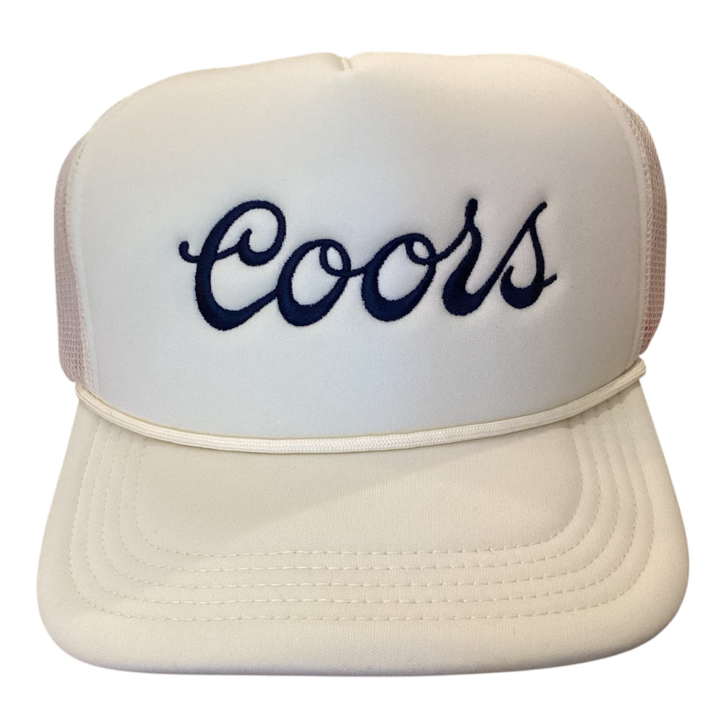 COORS Foamy Roscoe Embroidered Hat in Off White – Drawnwest