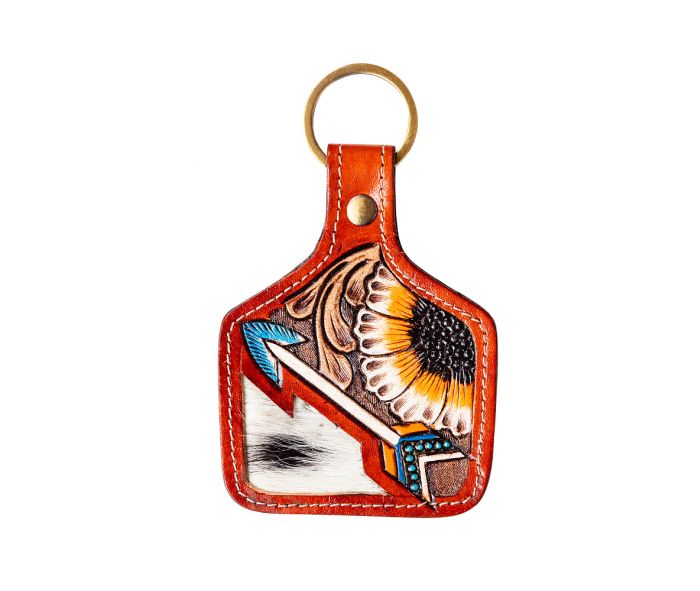 Arrow Shot Hand-tooled Key Fob – Drawnwest